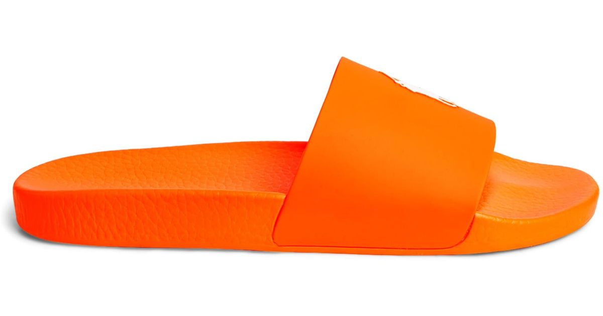 Polo Ralph Lauren Polo Pony Slides in Orange for Men | Lyst