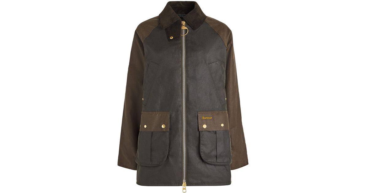 Barbour Waxed Kettlewell Jacket in Grey | Lyst UK