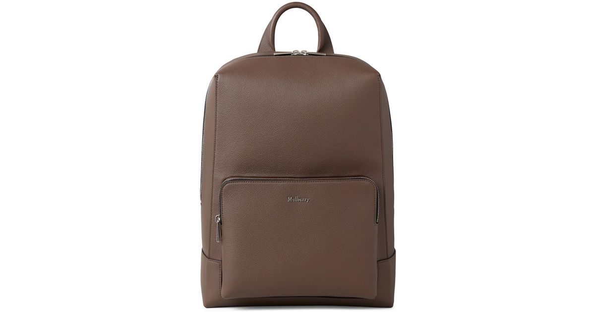 Mulberry Leather Farringdon Backpack in Brown for Men | Lyst