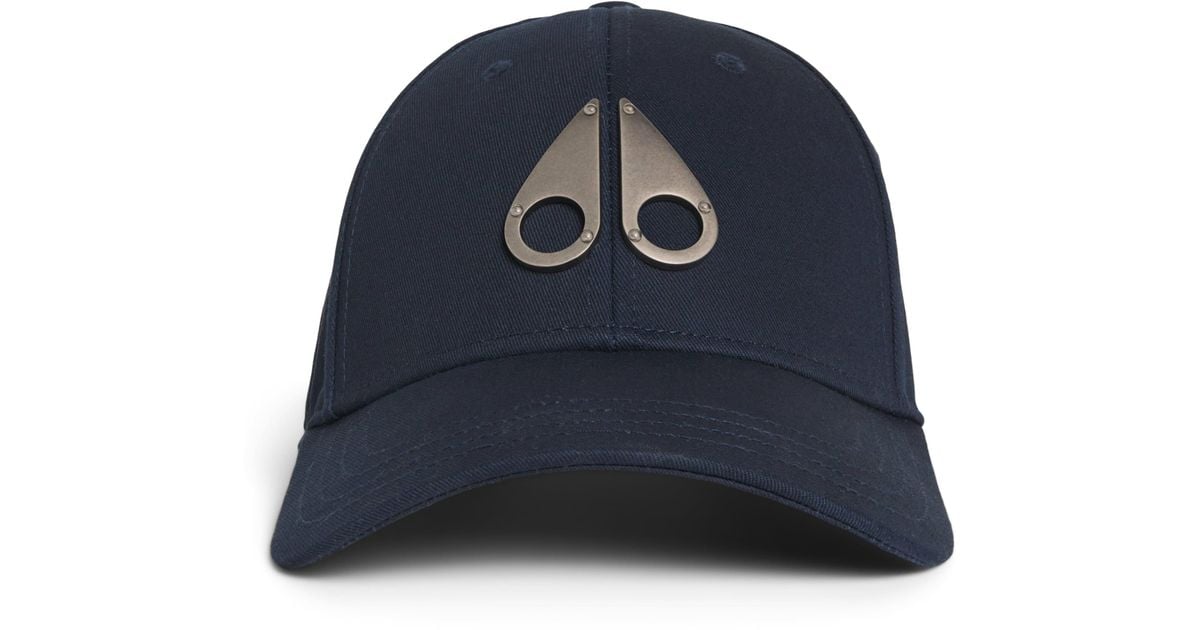 Moose Knuckles Cotton Logo Baseball Cap in Blue for Men | Lyst UK