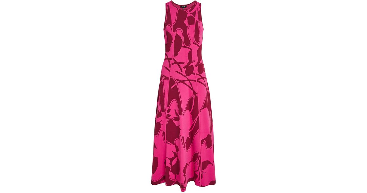 ME+EM Me+em Jacquard Racerback Dress in Pink | Lyst UK