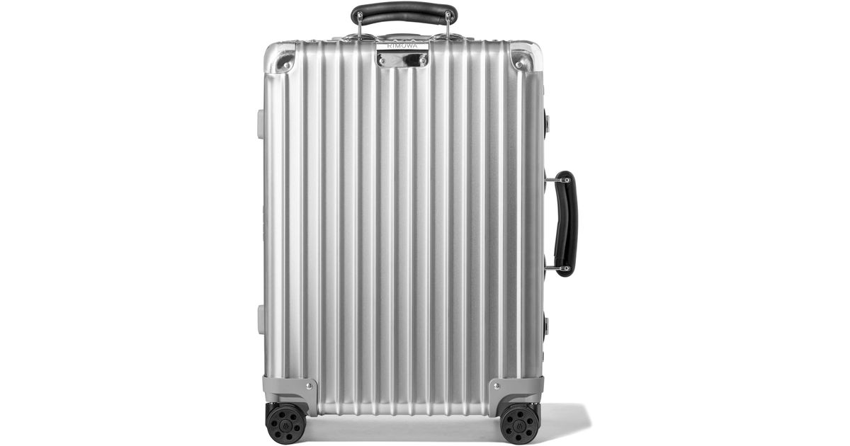 RIMOWA Aluminium Classic Cabin Suitcase in Gray for Men | Lyst
