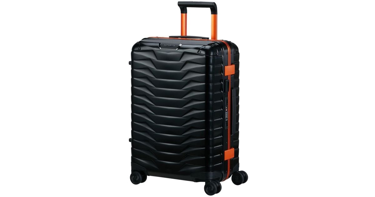 Samsonite Proxis Alu Carry On Spinner Suitcase in Black | Lyst