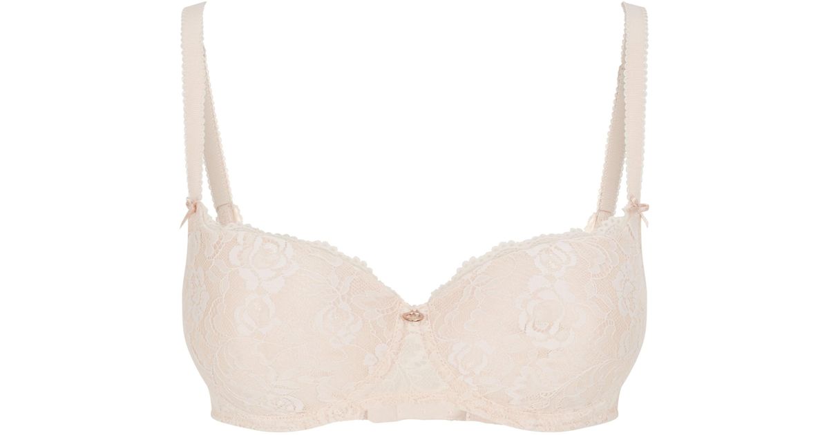 Aubade Moulded Half-Cup Bra in Natural | Lyst