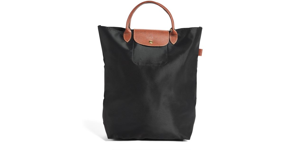 Longchamp Medium Nylon Le Pliage Original Tote Bag in Black | Lyst UK