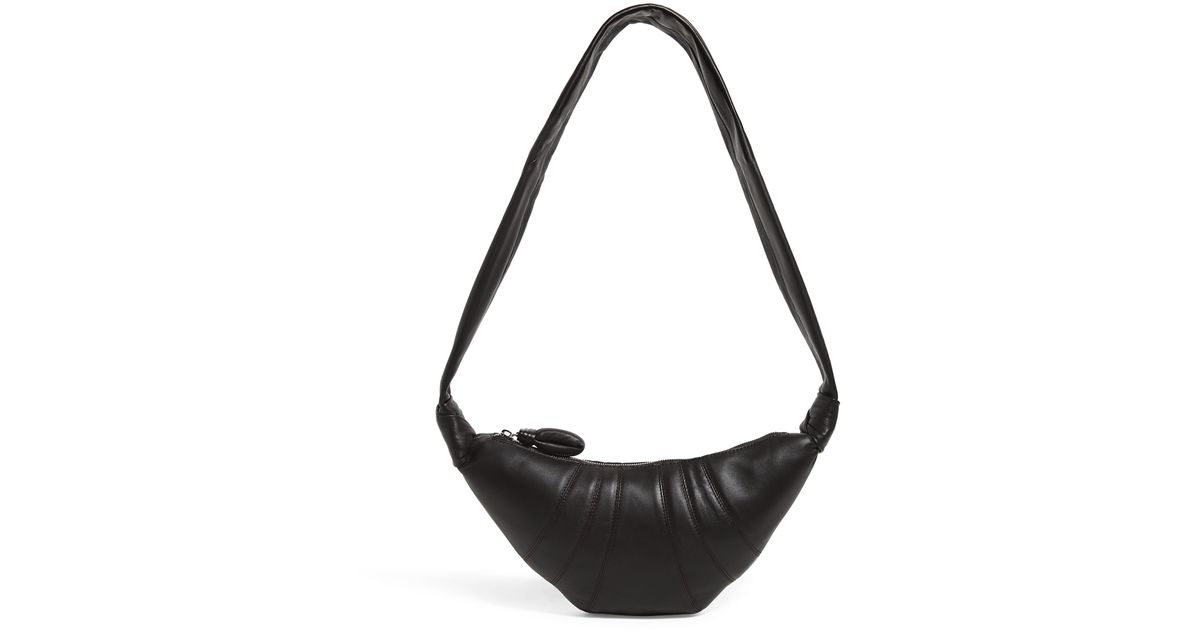 Lemaire Small Nappa Leather Croissant Bag in Black for Men | Lyst UK