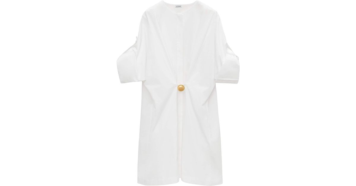 Loewe Pebble Mini Dress in White | Lyst