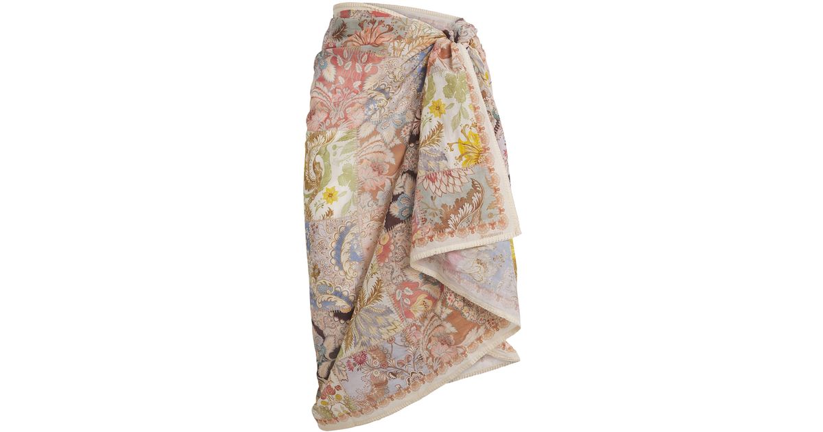 Zimmermann Cotton Patchwork Pareo | Lyst