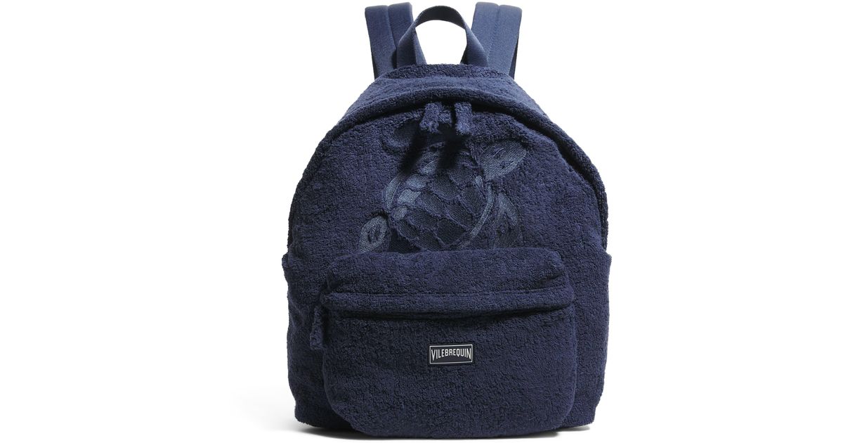 Vilebrequin Terry Turtle Byebye Backpack in Blue for Men | Lyst