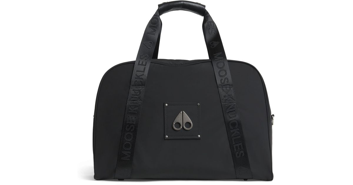 Moose Knuckles Logo Duffle Bag in Black for Men | Lyst