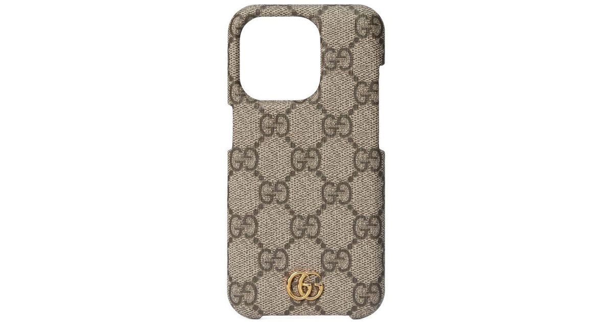 Gucci Ophidia Iphone 15 Pro Case in Natural | Lyst UK