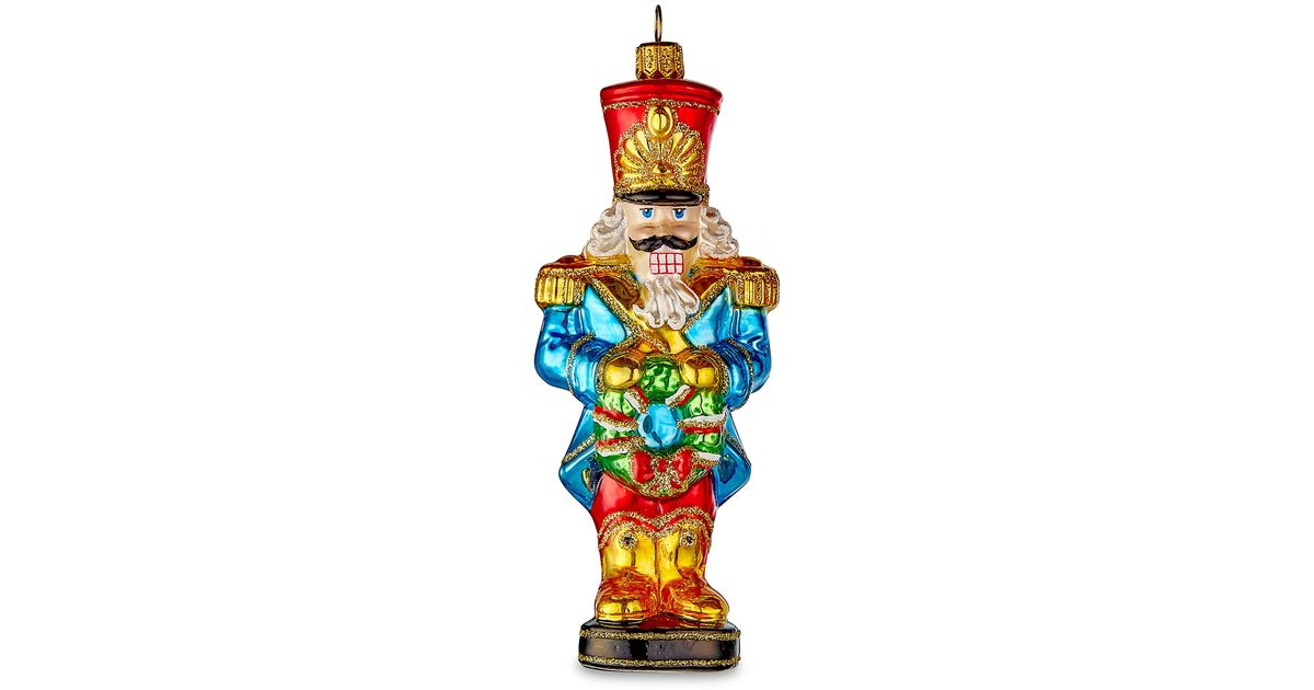 Harrods Glass Nutcracker Tree Ornament in White | Lyst UK