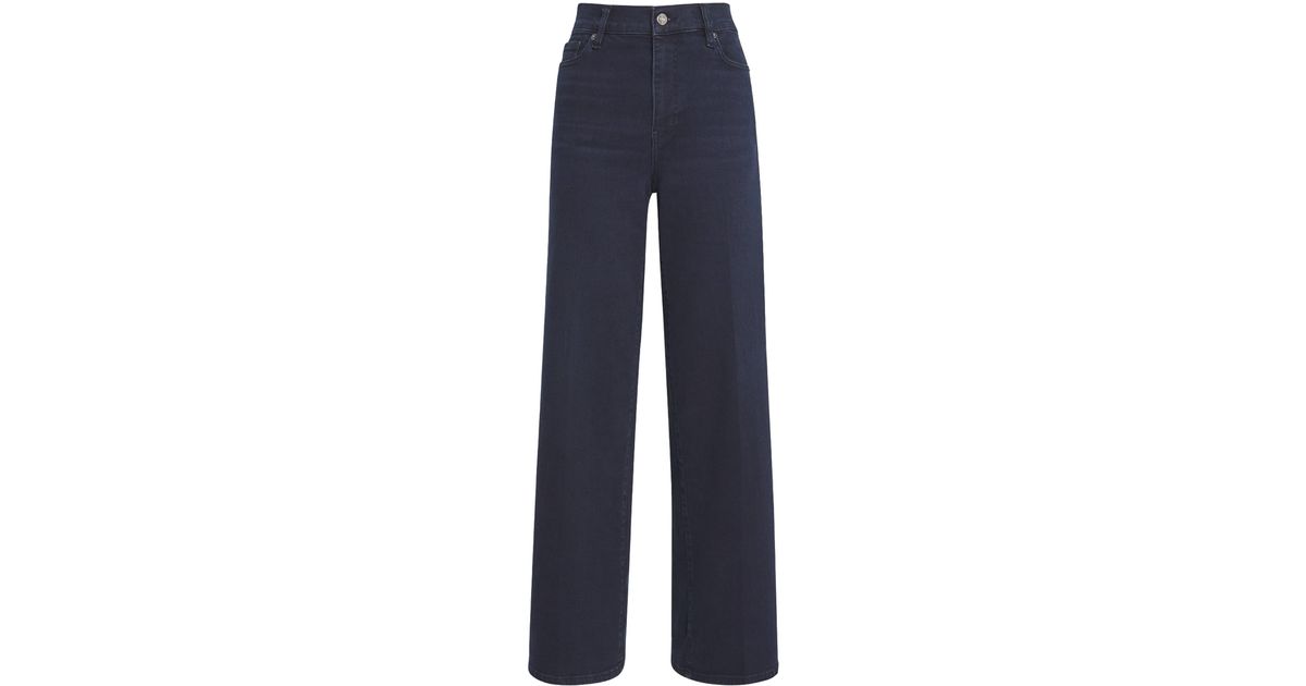 FRAME Le Slim Palazzo Wide-Leg Jeans in Blue | Lyst