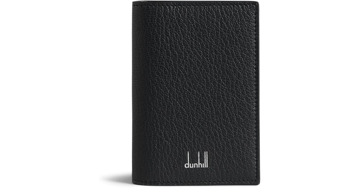 dunhill Goatskin Duke Fine Business Card Case in Black for Men | Lyst