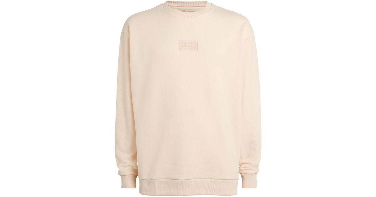 Castore X Oracle Red Bull Racing Logo Sweatshirt in Natural for Men | Lyst