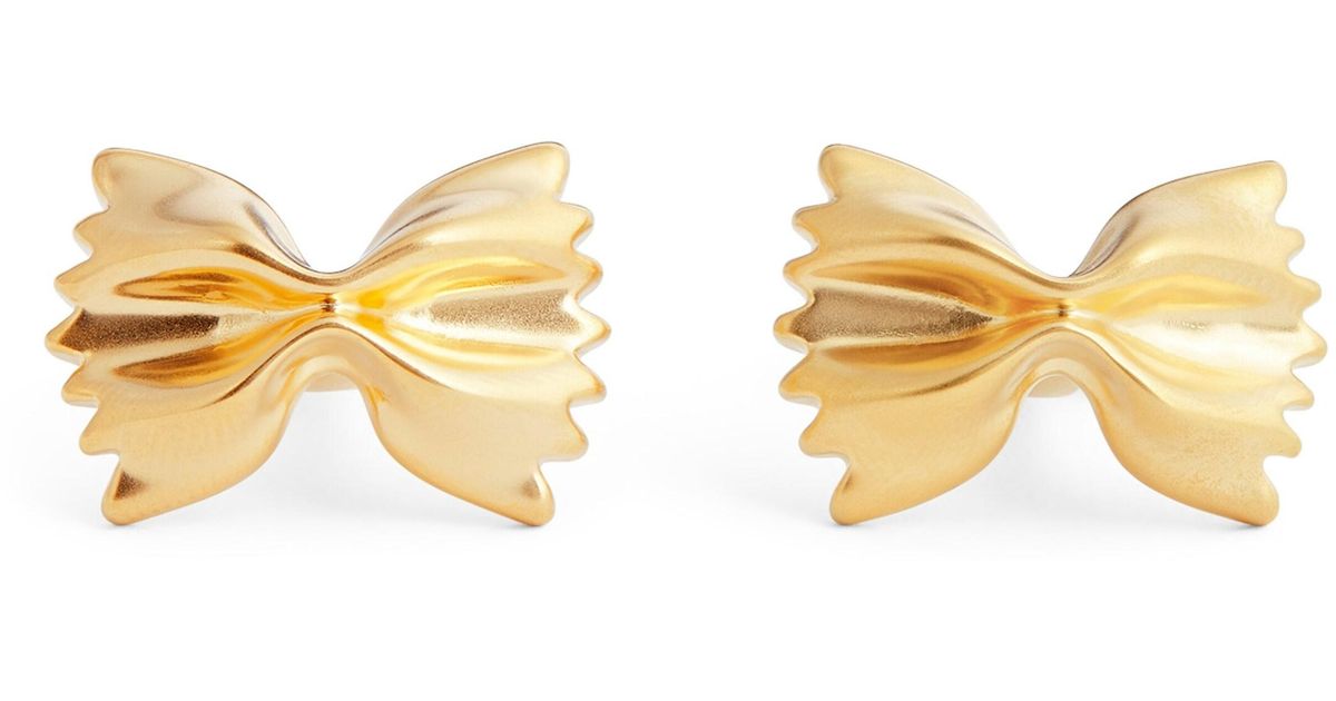 Babette Wasserman Plated Farfalle Cufflinks in Metallic for Men | Lyst UK