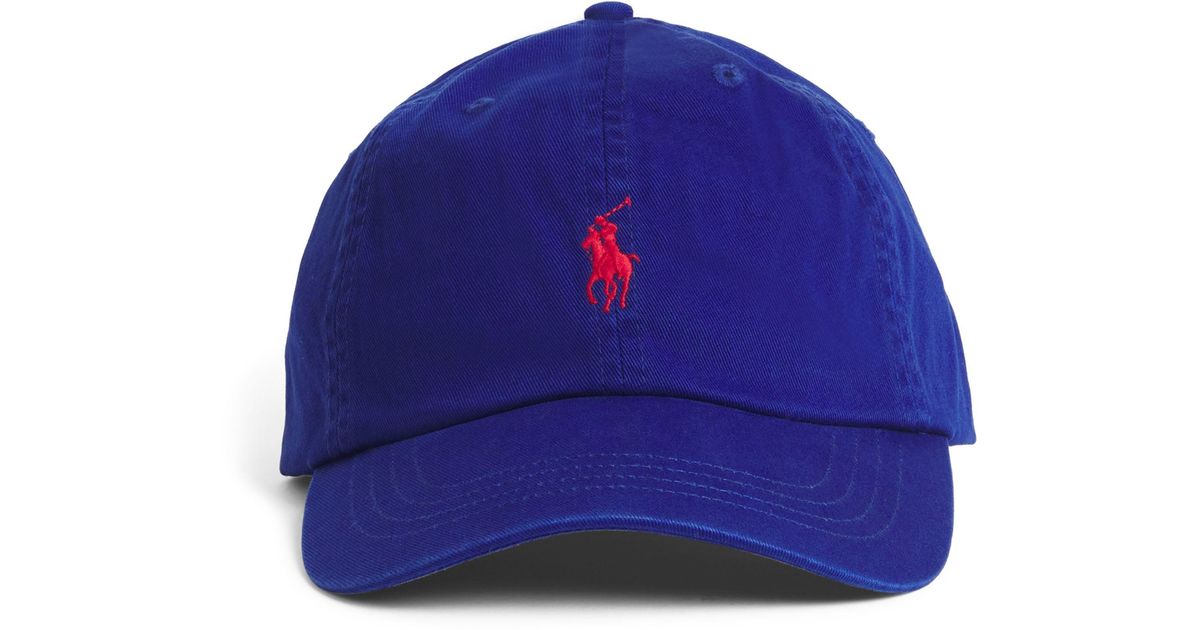 Polo Ralph Lauren Polo Pony Baseball Cap in Blue for Men | Lyst