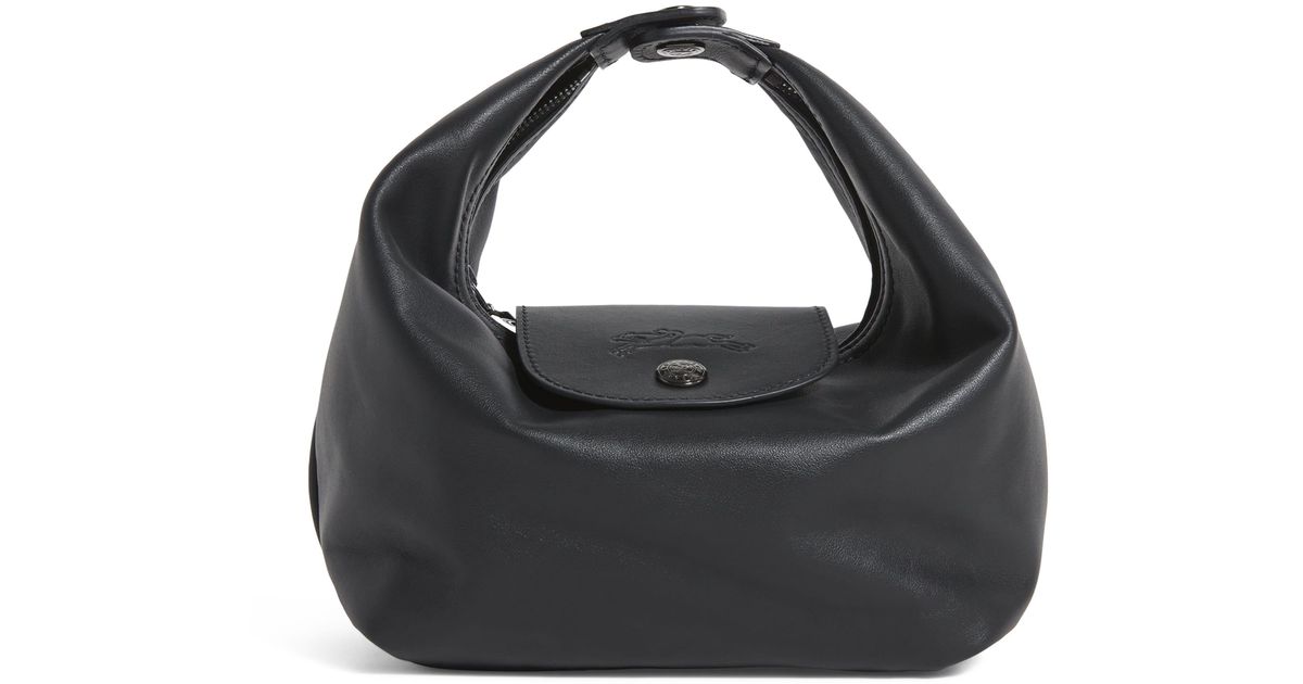 Longchamp Extra-Small Leather Le Pliage Xtra Top-Handle Bag in Black ...