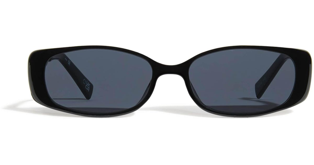 Le Specs Rectangular Lil Starlight Sunglasses in Blue | Lyst