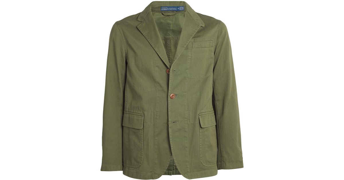 Polo Ralph Lauren Chino Polo Sport Jacket in Green for Men | Lyst