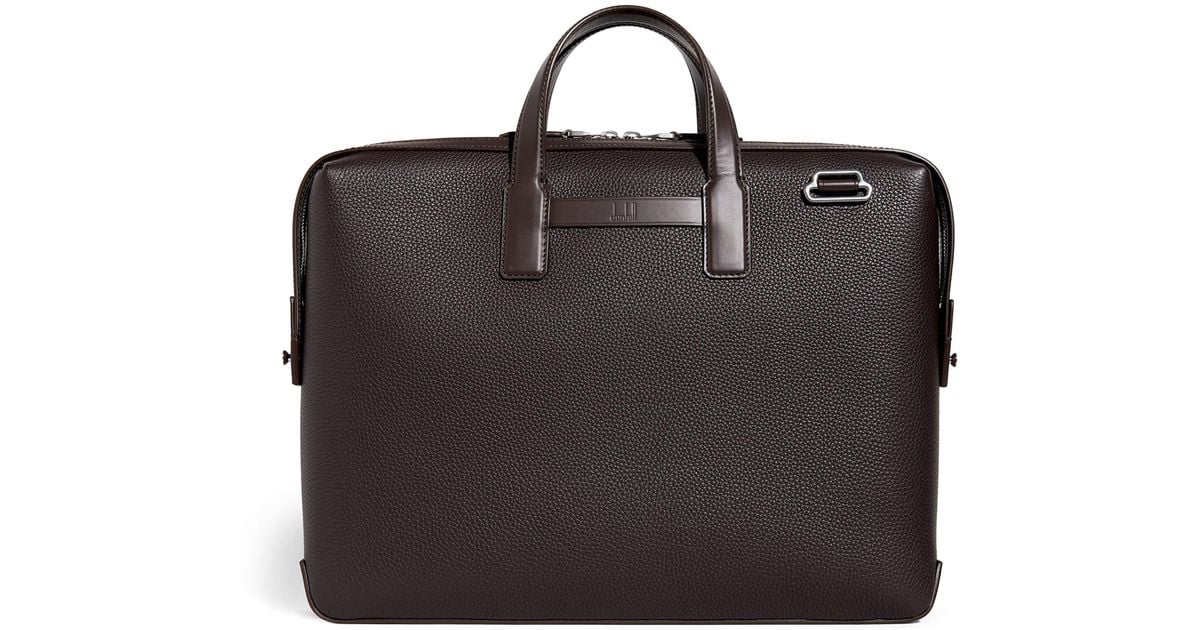 dunhill Leather Harness Briefcase in Black for Men | Lyst