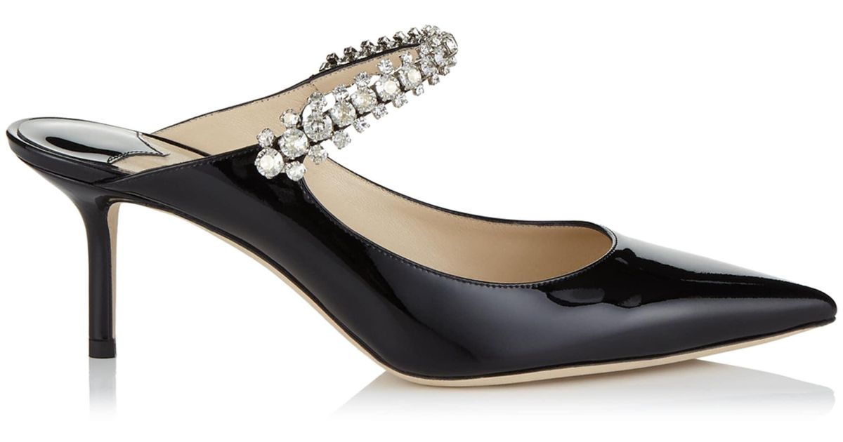 Jimmy Choo Bing 65 Leather Mules in Black | Lyst