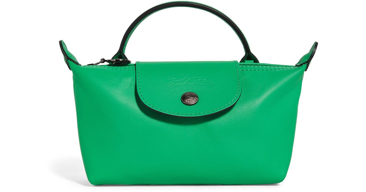 Longchamp Extra-Small Leather Le Pliage Xtra Pouch in Green | Lyst UK