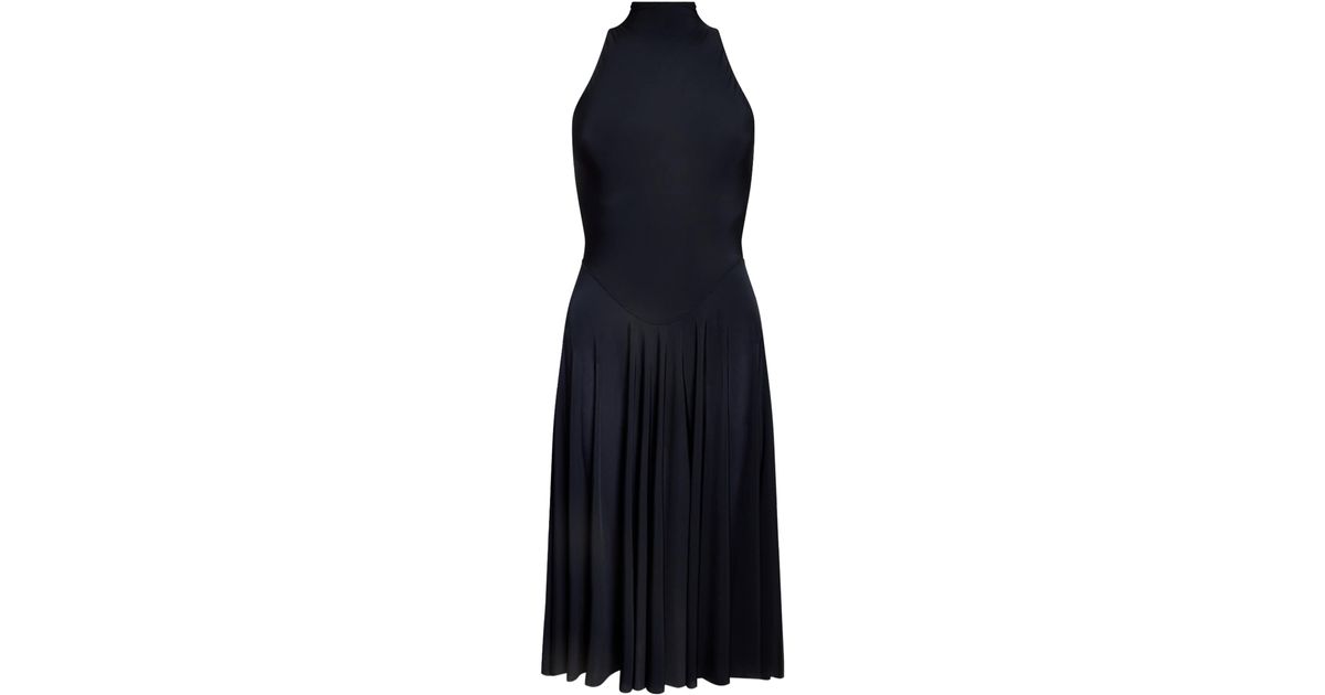 Skims Milky Sheer Midi Dress in Blue | Lyst UK