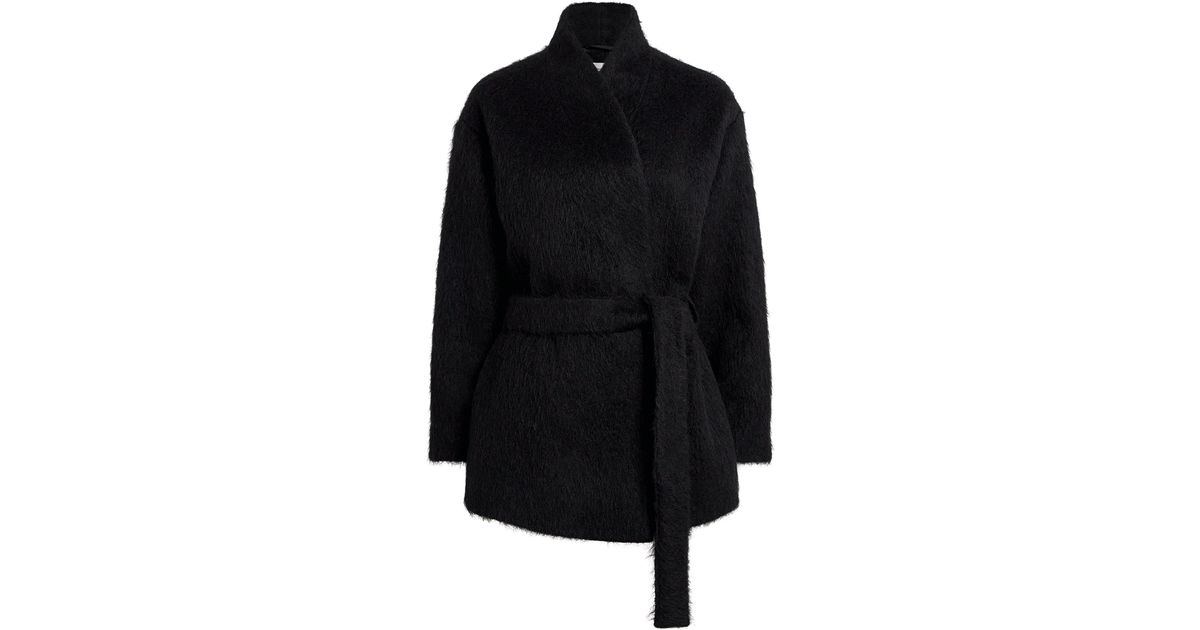 Almada Label Wool-Blend Noorie Coat in Black | Lyst UK