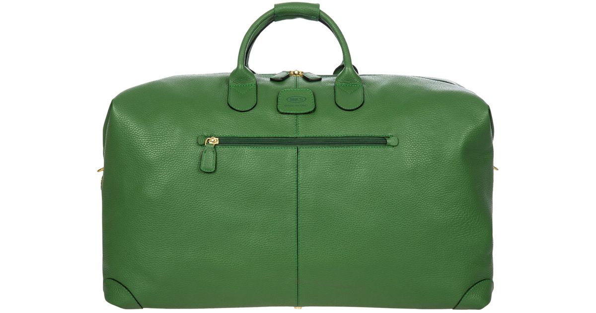 Bric's X Harrods Leather Bellagio Holdall in Green for Men | Lyst