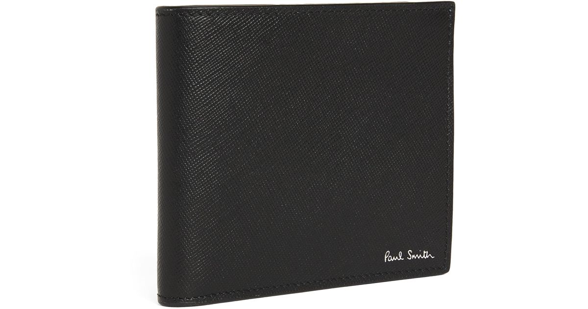 Paul Smith Leather Balloon Bifold Wallet in Black for Men | Lyst
