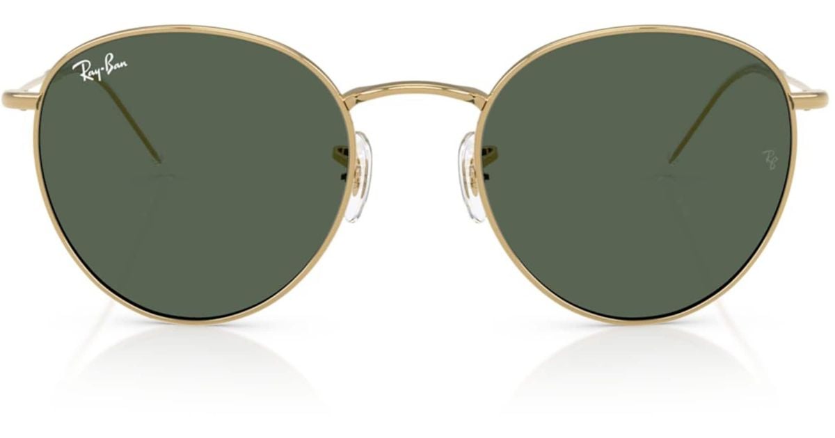 Ray-Ban Rbr0103S Round Reverse Sunglasses in Green | Lyst UK