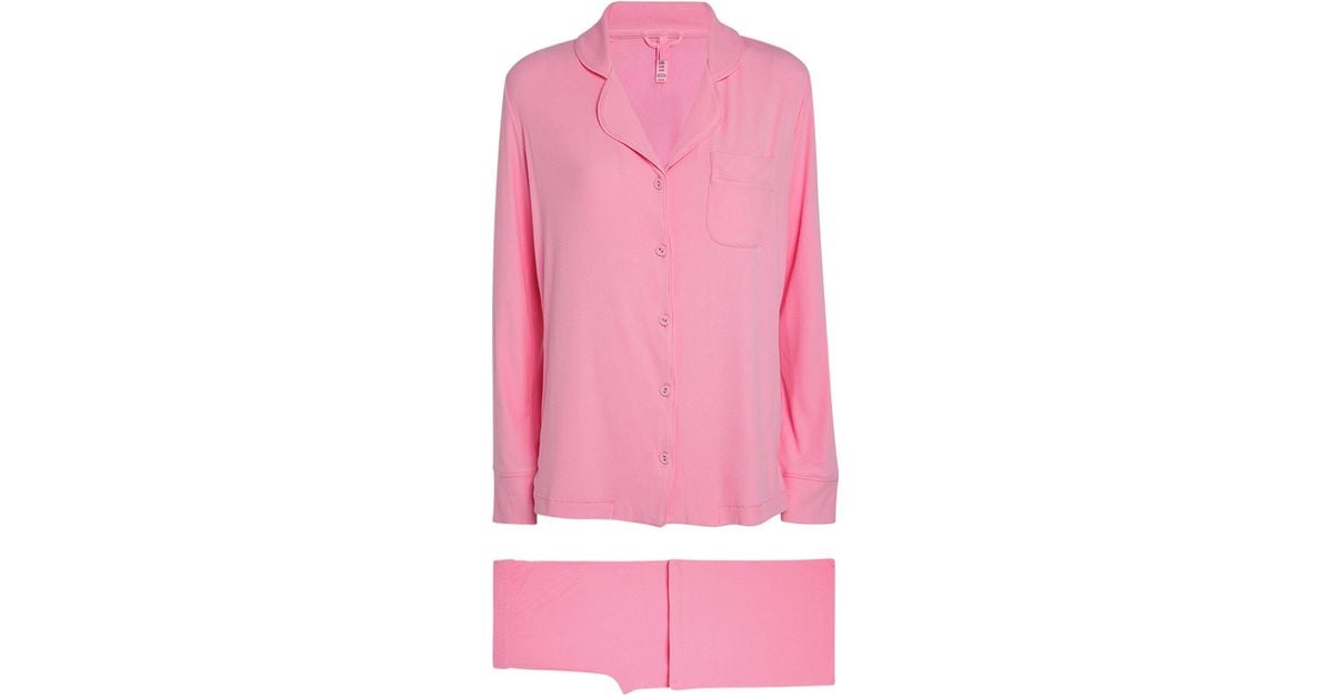 Skims Soft Lounge Pyjama Set in Pink | Lyst