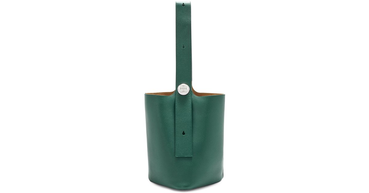 Loewe Large Leather Pebble Bucket Bag in Green for Men | Lyst