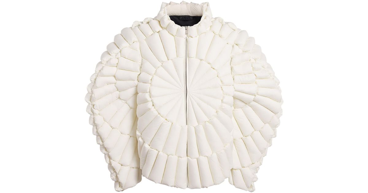 RAXXY 3D Down-Filled Diamond Puffer Jacket in White for Men | Lyst UK