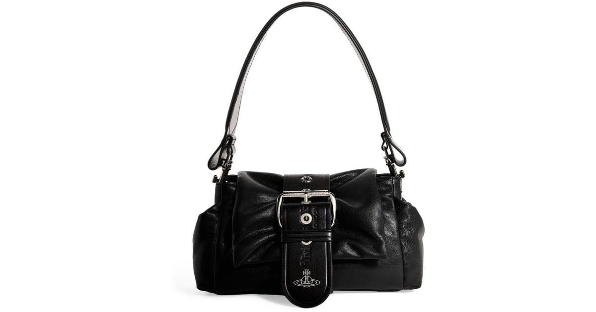 Vivienne Westwood Leather Hazel Treasure Top-Handle Bag in Black | Lyst