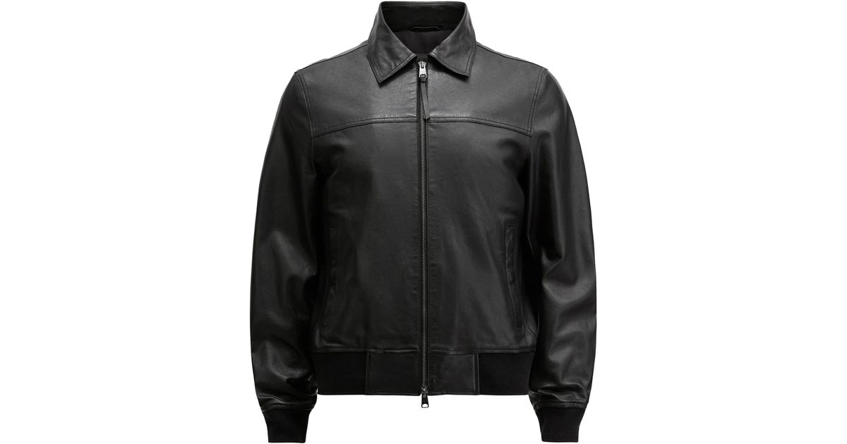 AllSaints Leather Gen Jacket in Black for Men | Lyst