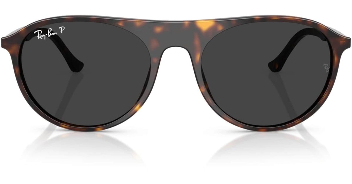 Ray-Ban Rb2215 Rounded Square Sunglasses in Black | Lyst UK