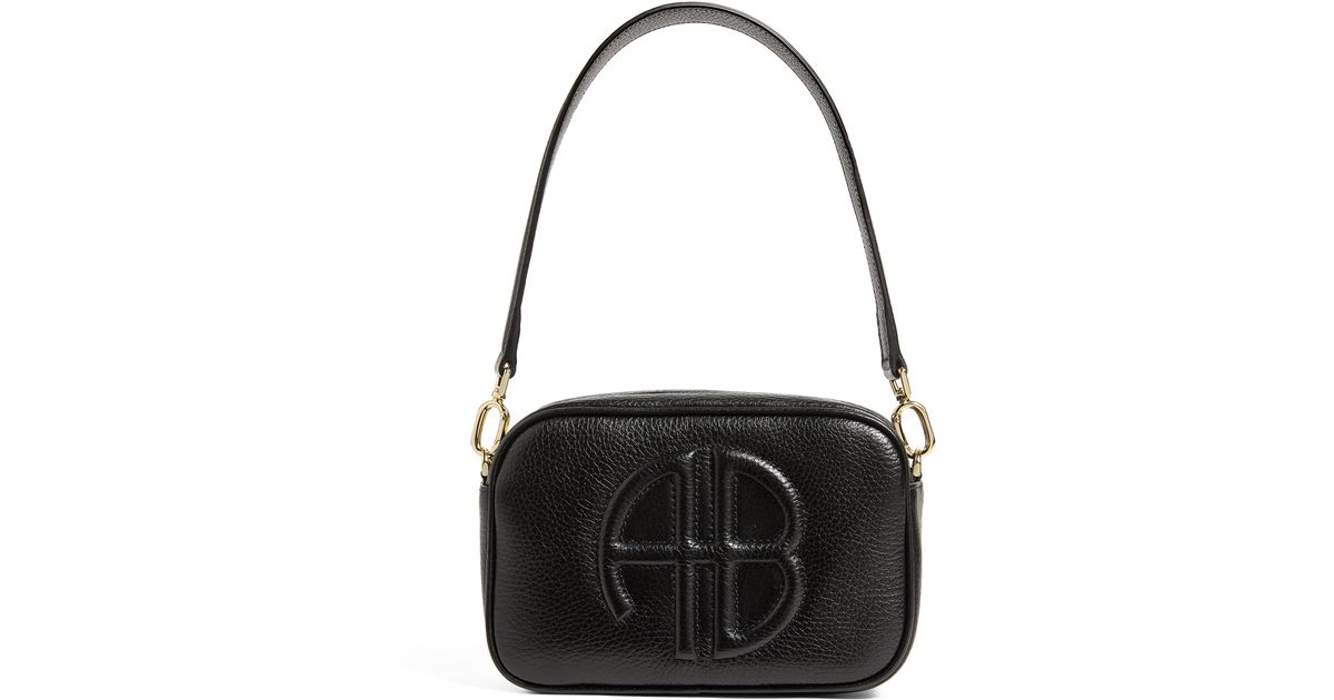 Anine Bing Leather Lili Shoulder Bag in Black | Lyst