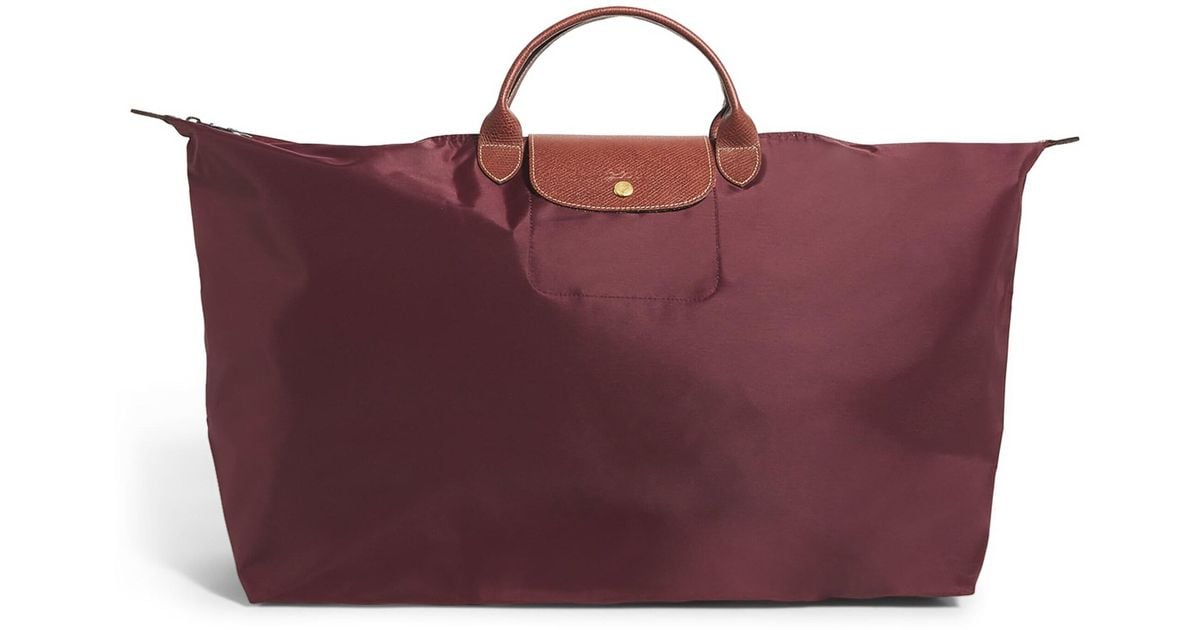 Longchamp Medium Le Pliage Original Travel Bag in Purple | Lyst Canada