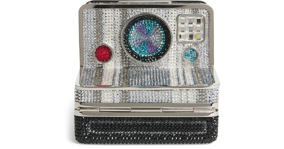 Judith Leiber Crystal-Embellished Image Clutch Bag in Metallic | Lyst UK