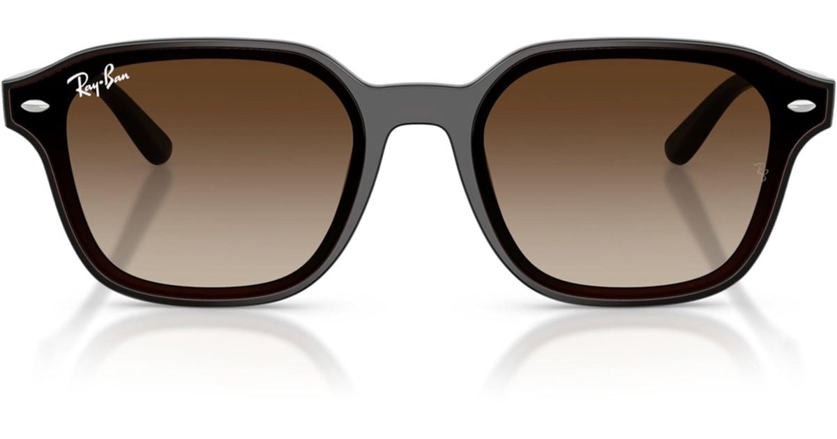 Ray-Ban Rb4458D Square Sunglasses in Brown | Lyst UK