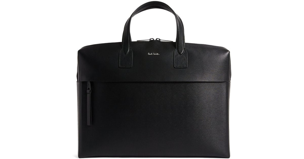 Paul Smith Leather Briefcase in Black for Men | Lyst