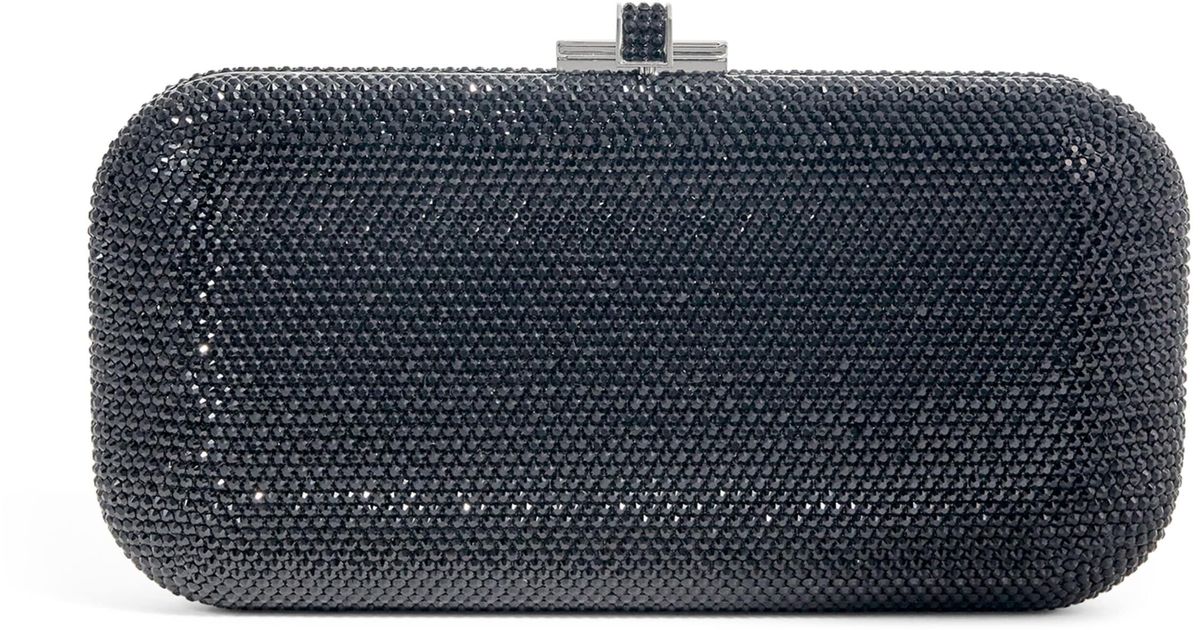 Judith Leiber Crystal-Embellished Long Slide Clutch Bag in Blue | Lyst