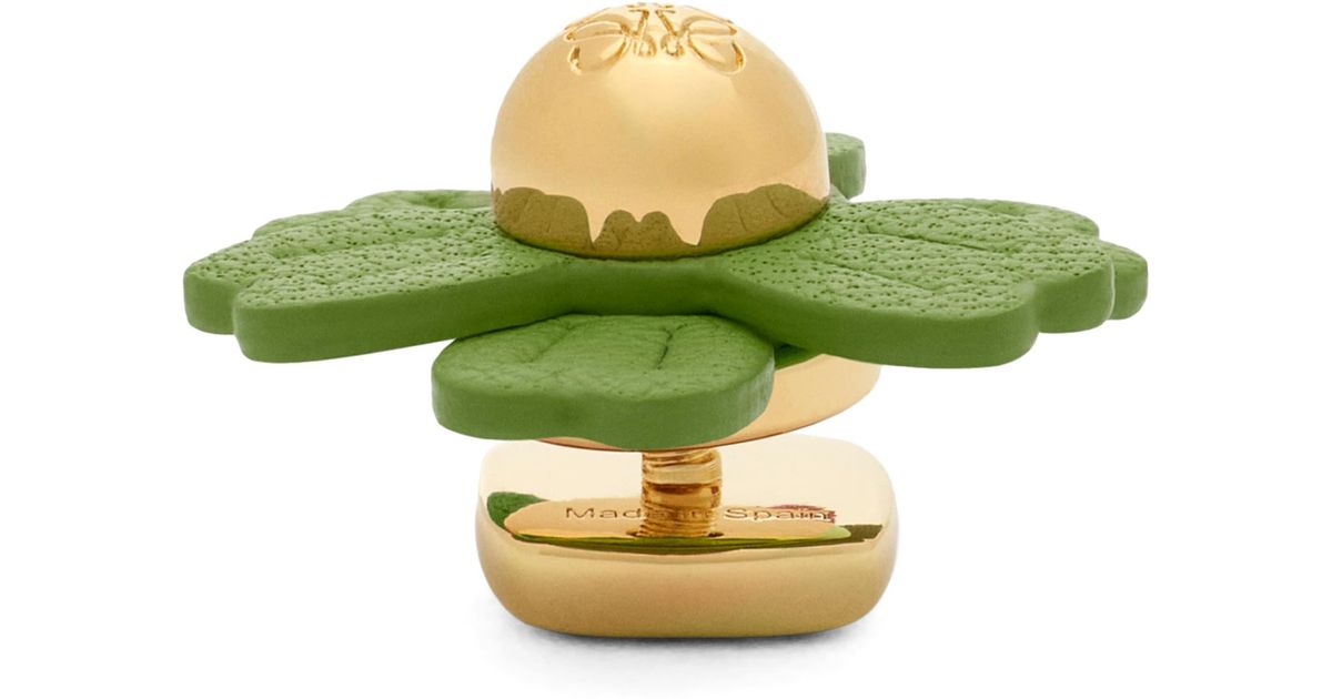 Loewe X Paula's Ibiza Calfskin Flower Pin Charm in Green | Lyst