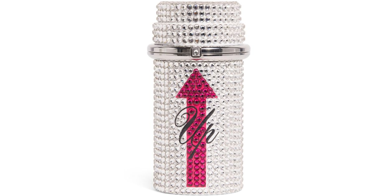 Judith Leiber Crystal-Embellished Equilibrium Pill Box in White | Lyst