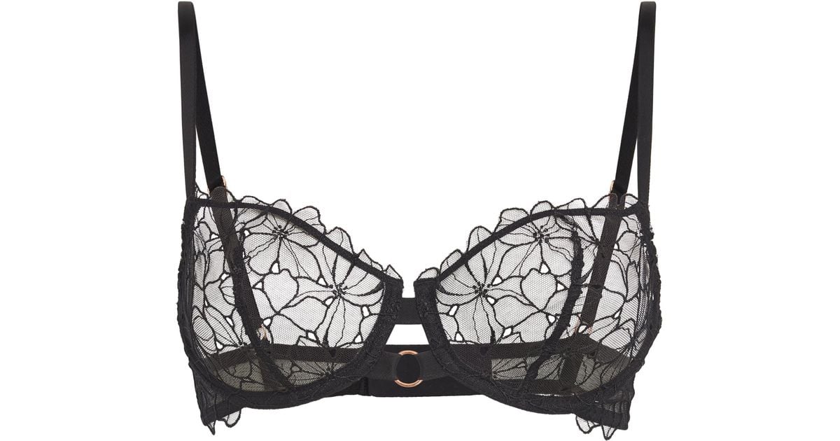Simone Perele Jeanne Half Cup Bra in Black | Lyst