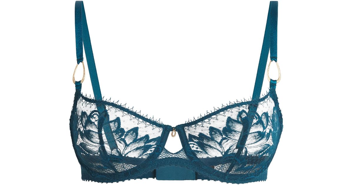 Aubade Flawless Love Half-Cup Bra in Blue | Lyst UK