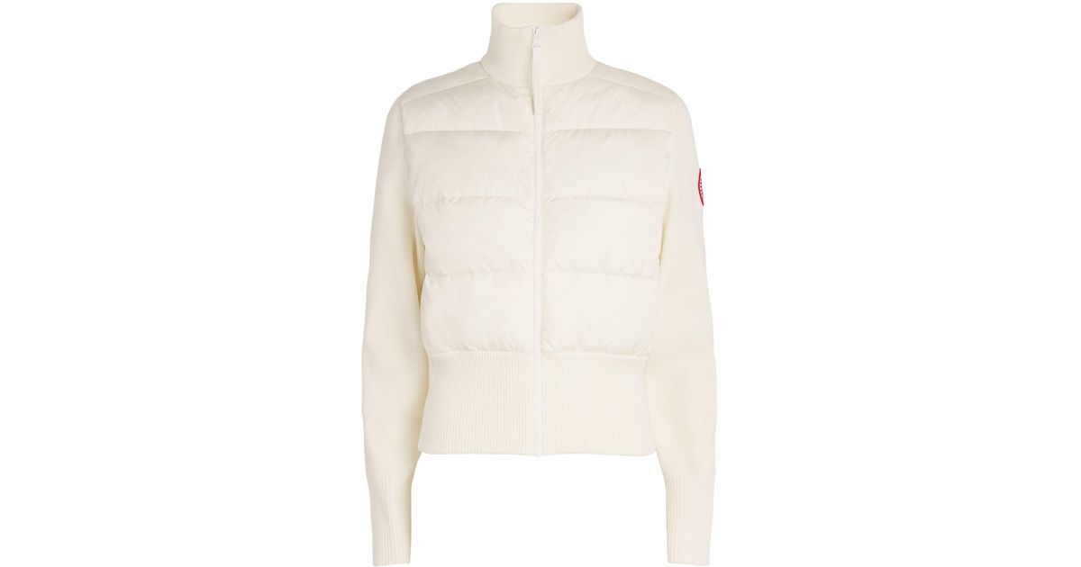 Canada Goose Hybridge Quilted Hybrid Jacket in White | Lyst Canada