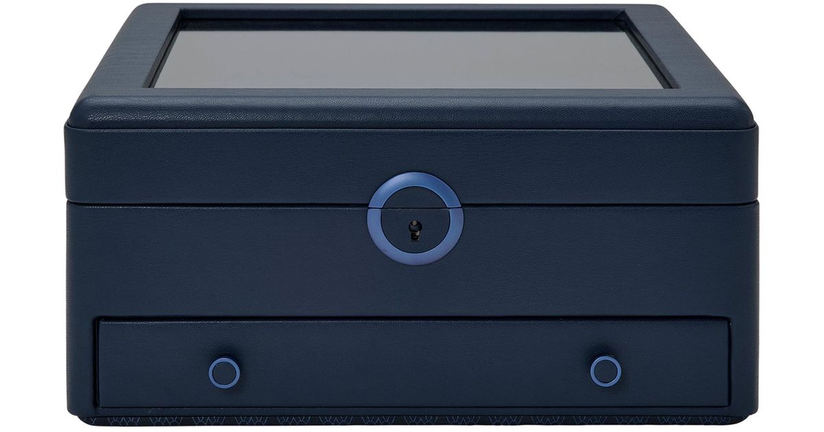 Wolf Earth Watch Box in Blue | Lyst